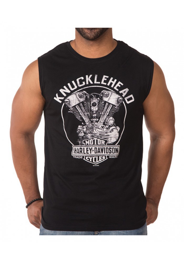 Harley-Davidson Hommes Knucklehead Legacy Sleeveless Muscle Tee Shirt ...